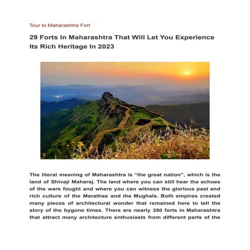 Tour to Maharashtra Fort.pdf