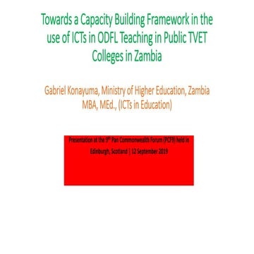 Towards a capacity building framework in the use of information and ...