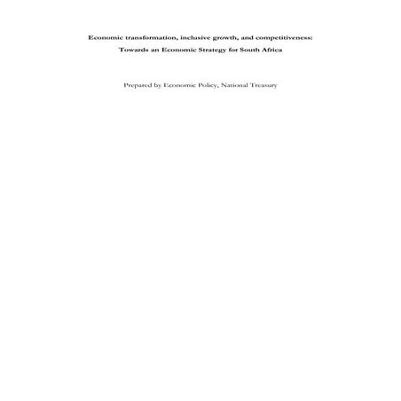 Economic Transformation, Inclusive Growth and Competitiveness | PDF