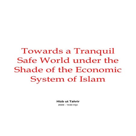 Towardsa Safe Economy | PDF