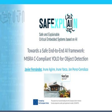 Towards a Safe End-to-End AI Framework: MISRA C Compliant YOLO for Object Detection.pptx