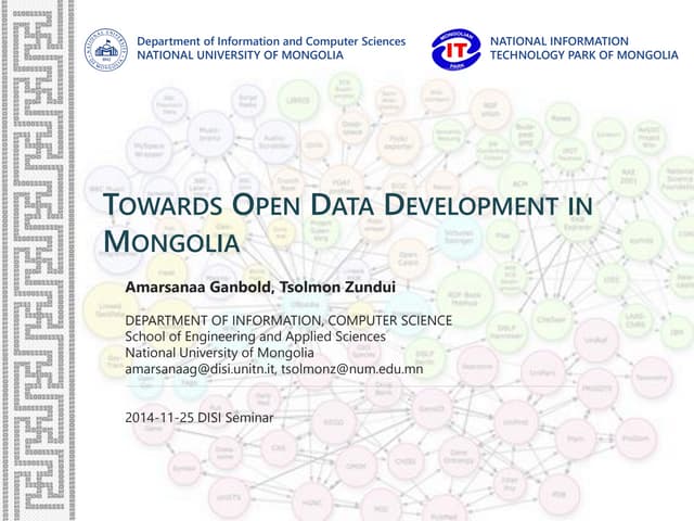 General introduction - Mongolia | PPTX
