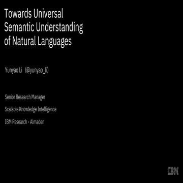 Towards Universal Language Understanding (2020 version) | PDF