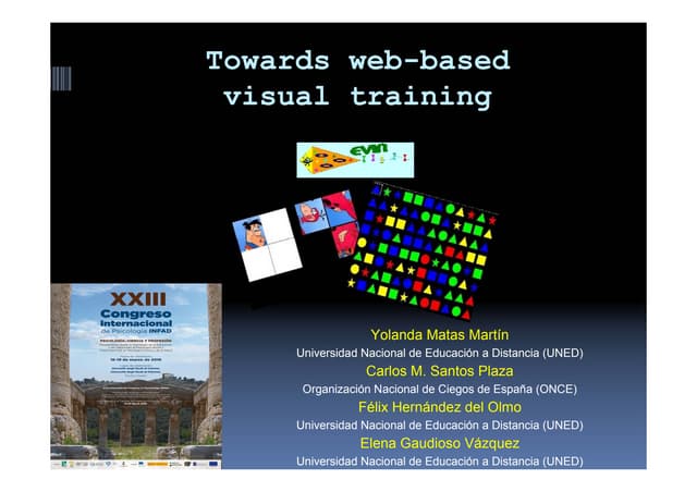 Towards Web Based Visual Training Ppt