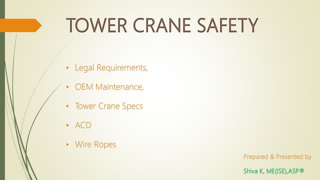 Rope suspended platform- Safety | PPT
