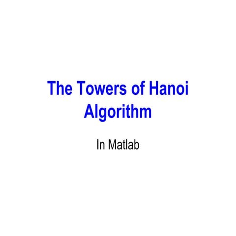 Towers Hanoi Algorithm Ppt Computing Technology And Computing 1933