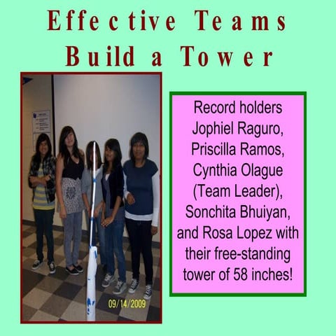 Tower Team Building | PPT