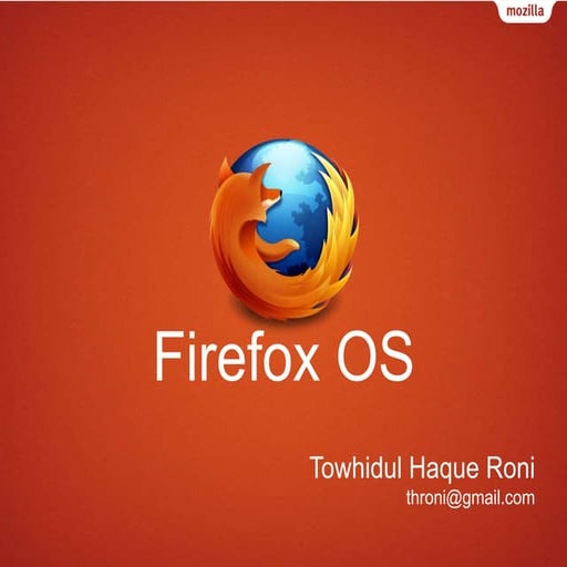 Firefox OS App Development | PPT