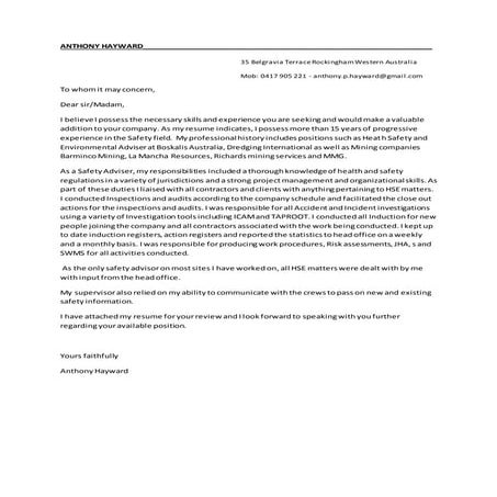 Seismic cover letter | DOC