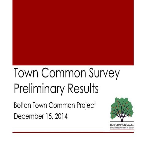 Bolton Town Common Survey Results | PPT