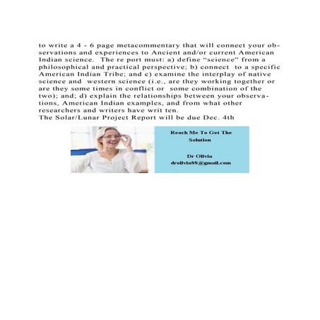 to write a 4 - 6 page metacommentary that will connect your ob- se.docx