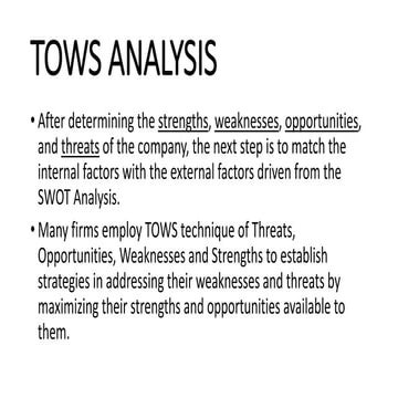 TOWS ANALYSIS.pptx