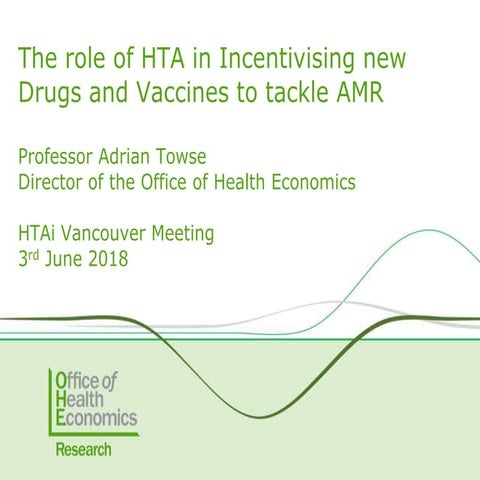 The Role of HTA in Incentivising New Drugs and Vaccines to Tackle AMR | PPT
