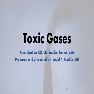 Toxic gases | PPTX