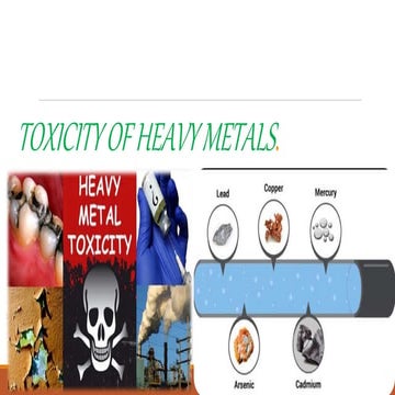 Toxicity of heavy metals | PPTX
