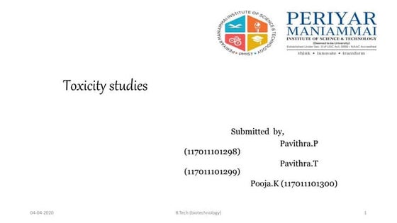 Types of toxicity | PPT
