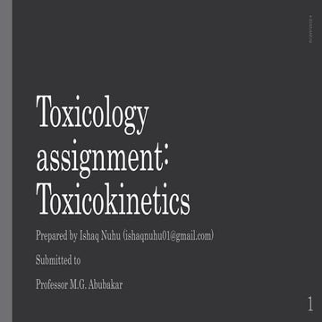 Toxicology: Toxicokinetics by ishaq nuhu.pptx