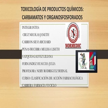 TOXICOLOGÍA DE carbamatos.pptx
