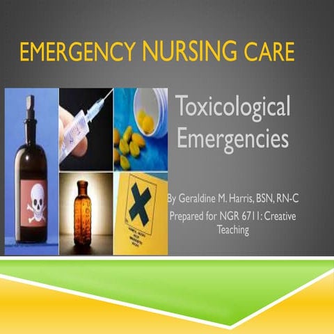 Toxicological emergencies ppt | PPTX