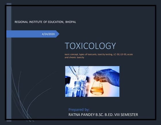 Types of toxicity | PPTX