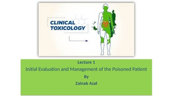 Poisoning & its management | PPT | Digestive Disorders | Diseases and ...