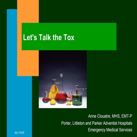 Toxicology For EMS | PPT