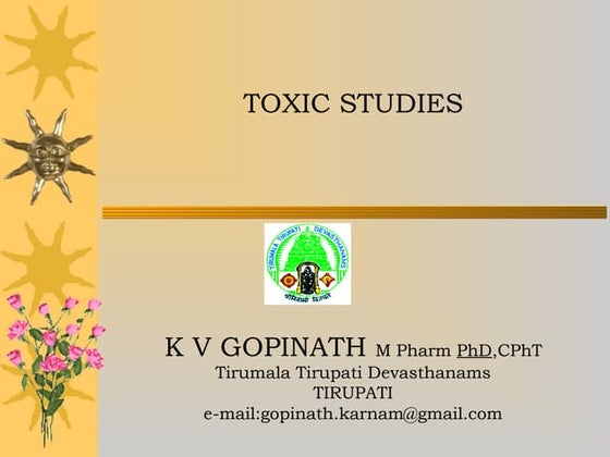 Types of toxicity | PPT