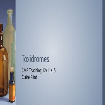 Toxidromes | PPTX