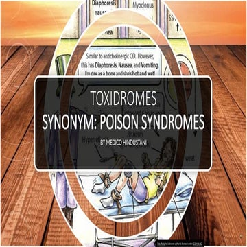 Toxidromes/ Poison Syndromes, signs & symptoms.pptx