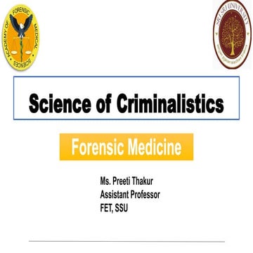 Toxi & Med Module 1.pptx Forensic Science | PPTX