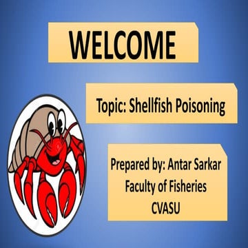 Shellfish Poisoning | PPTX