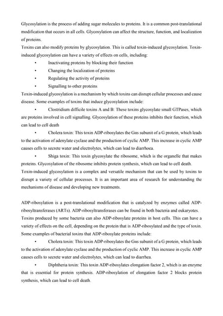 Toxins Types Vii Its Properties Docx Pdf