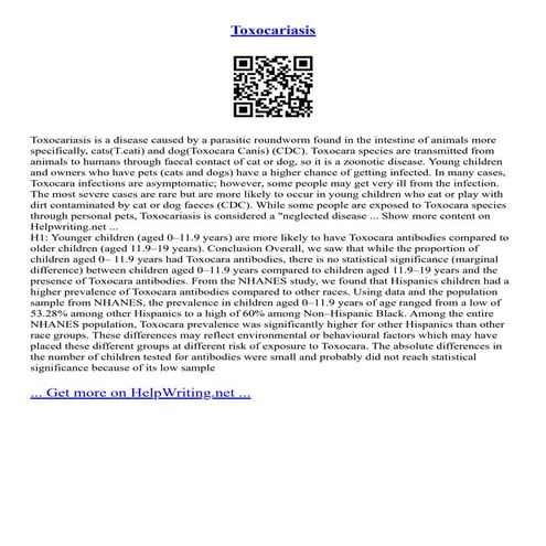 Ocular toxocariasis | PPTX
