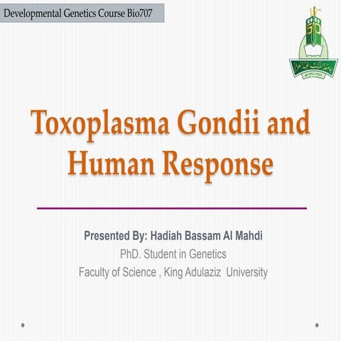 Toxoplasma gondii | PPTX