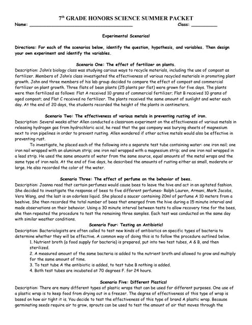 Math 7th grade summer packet | PDF