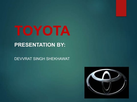 Toyota presentation | PPT