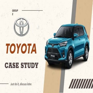 case study of Toyota | PPTX