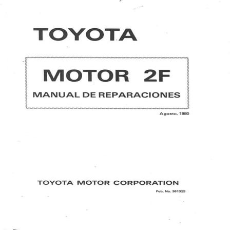 Toyota 2 f | PDF