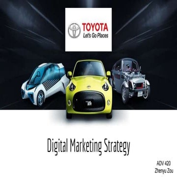 Toyota Digital Marketing Strategy | PPTX