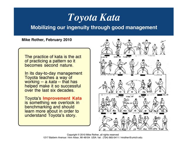 Toyota Kata How to Use the Key Improvement Kata Forms