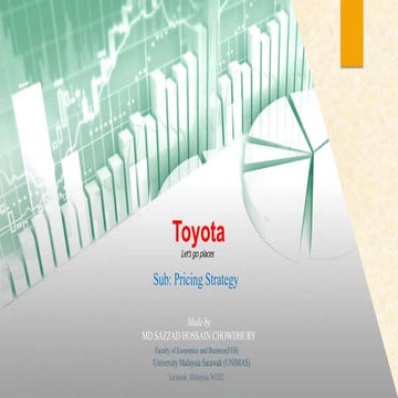 Toyota Motor Corporation || Pricing Strategy Presentation || Powerpoint ...