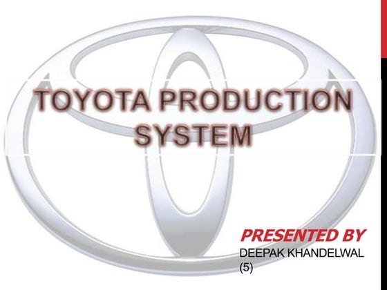 Toyota Production System | PPT