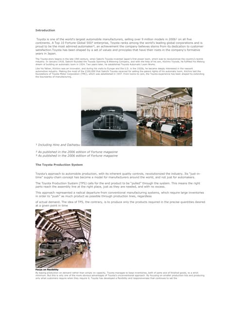 Toyota mission and vision | PPTX | Automotive Industry | Industries