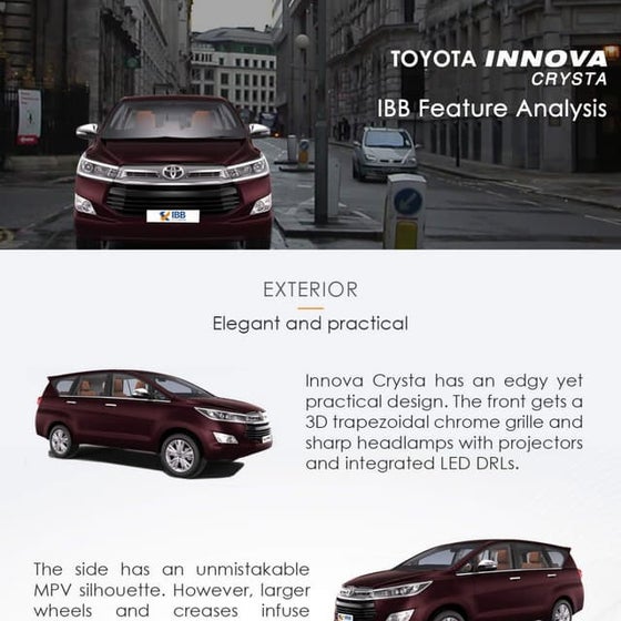 Toyota innova crysta quick facts | PDF