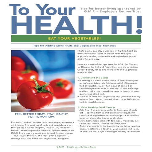 MyPlate - Focus on Fruits | PPTX