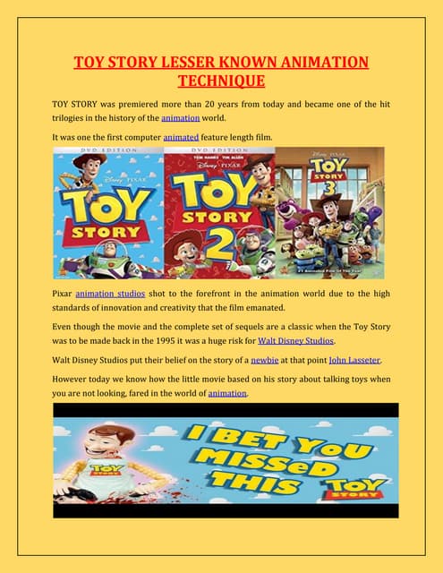 Pixar studio research | PDF