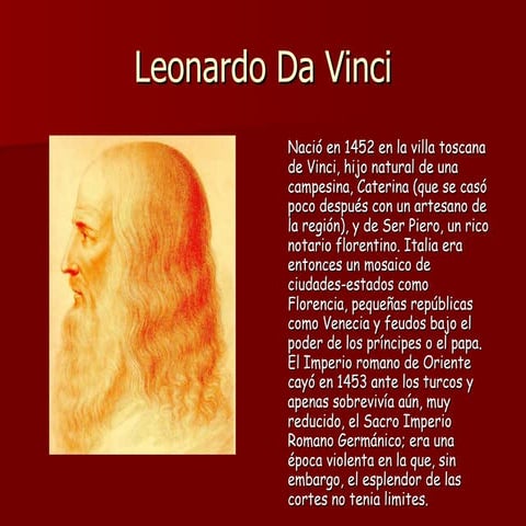 Vida y obra de Leonardo Da Vinci con imagenes | DOCX