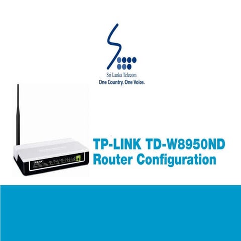 TP LINK TDW 8950ND | PDF