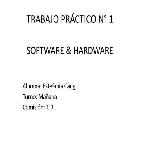 Tp 1 Informatica | PPTX | Computing | Technology & Computing