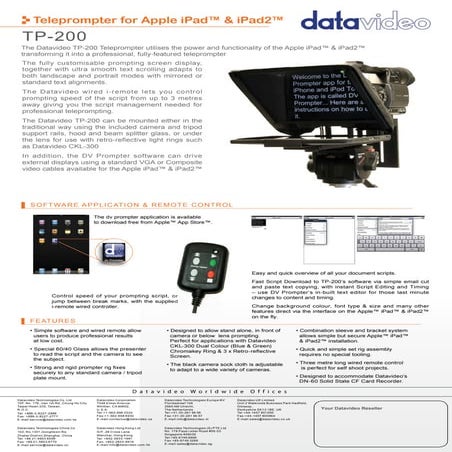 Datavideo TP-200 | PDF